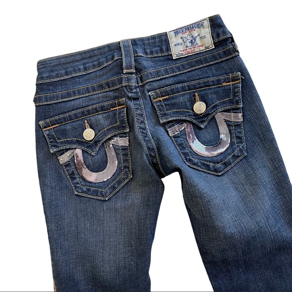 True Religion | Jeans | True Religion Logo Bling Pocket Jeans | Poshmark